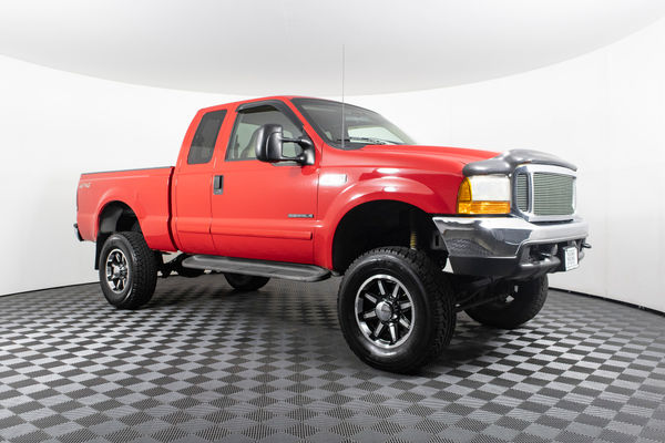 2001 F250 Lifted Red